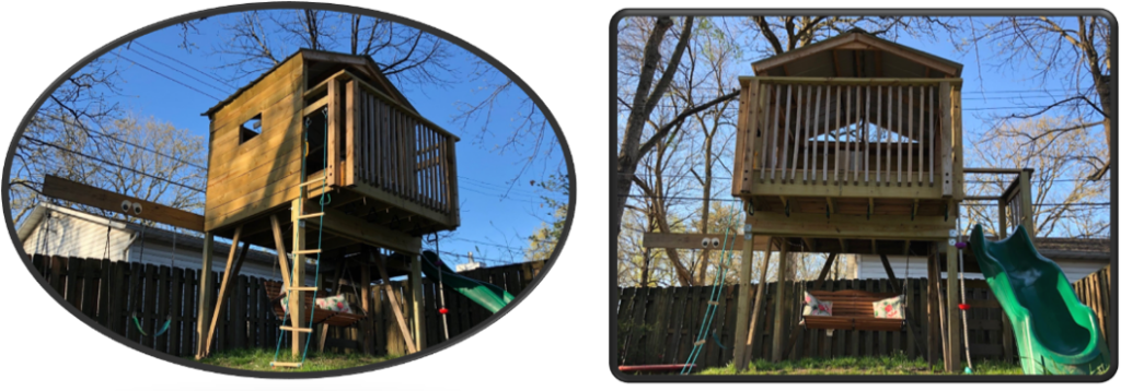 Parents dream open front playhouse! See inside while kids play all day ...